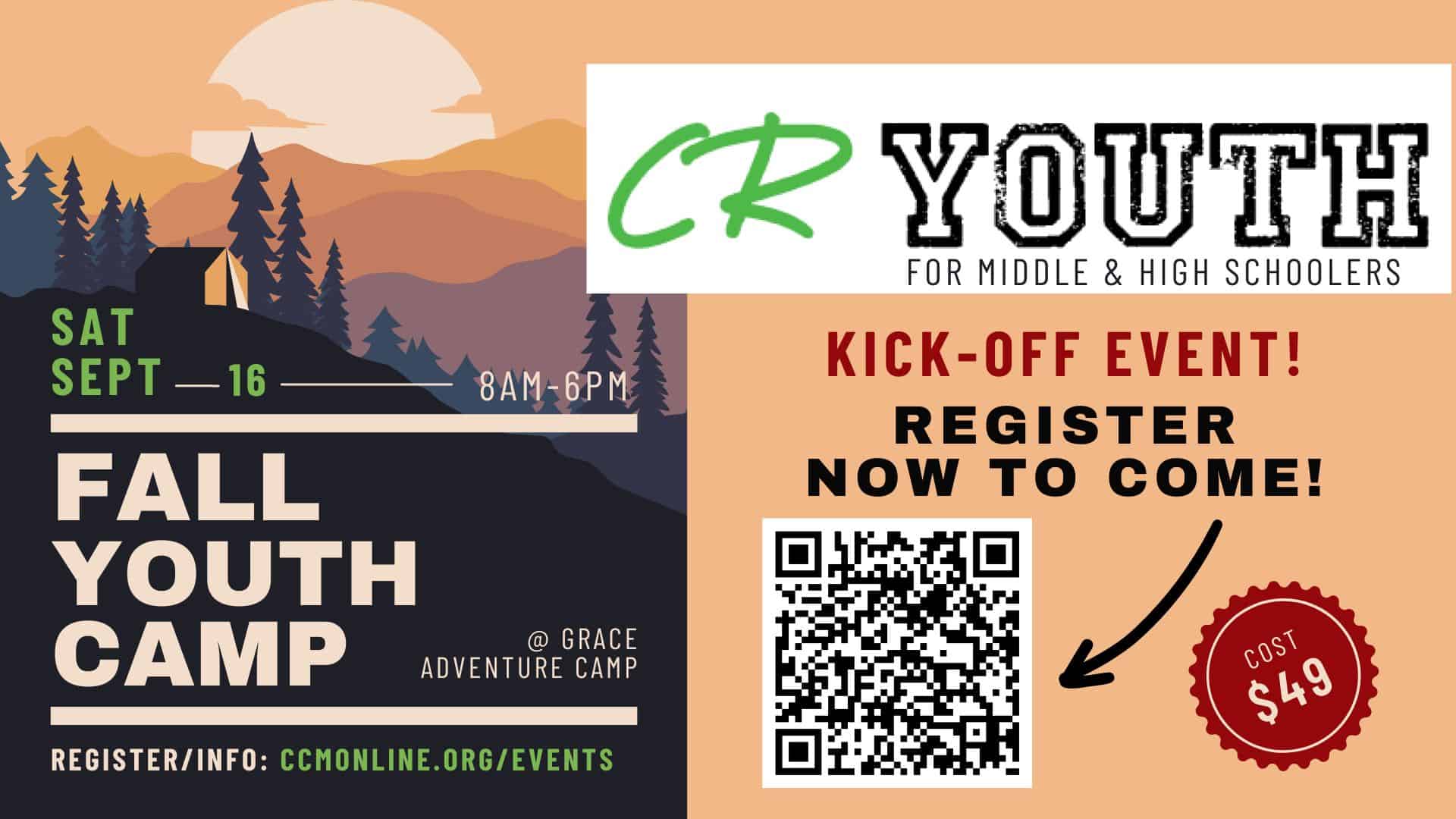 Youth FALL CAMP - Crossroads Church & Ministries